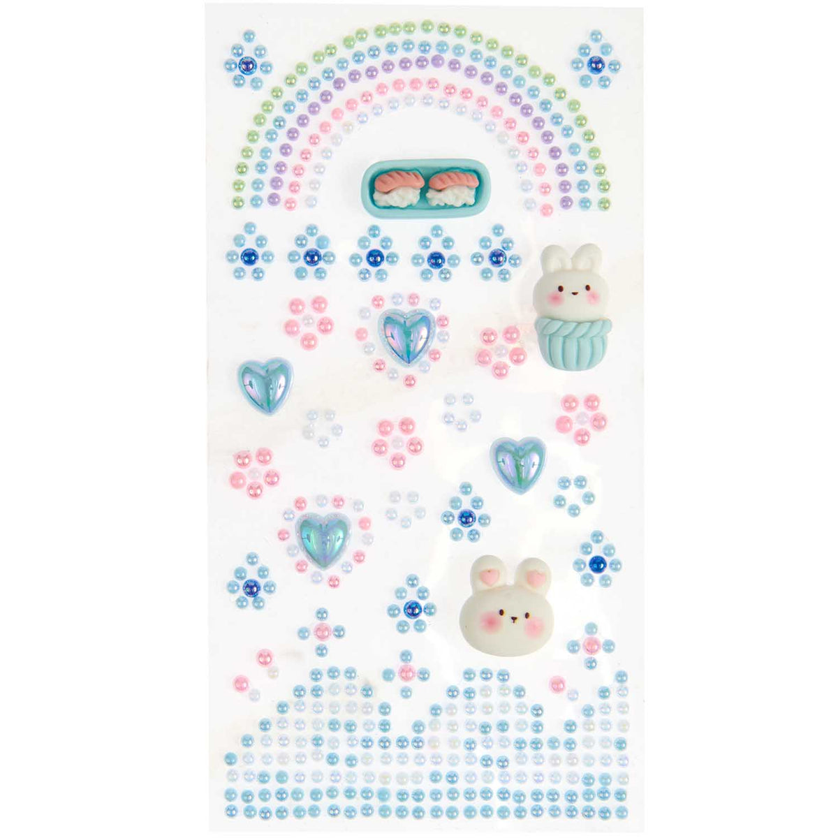 Bead stickers with 3D figures, Blue – Bartrums & Co Ltd