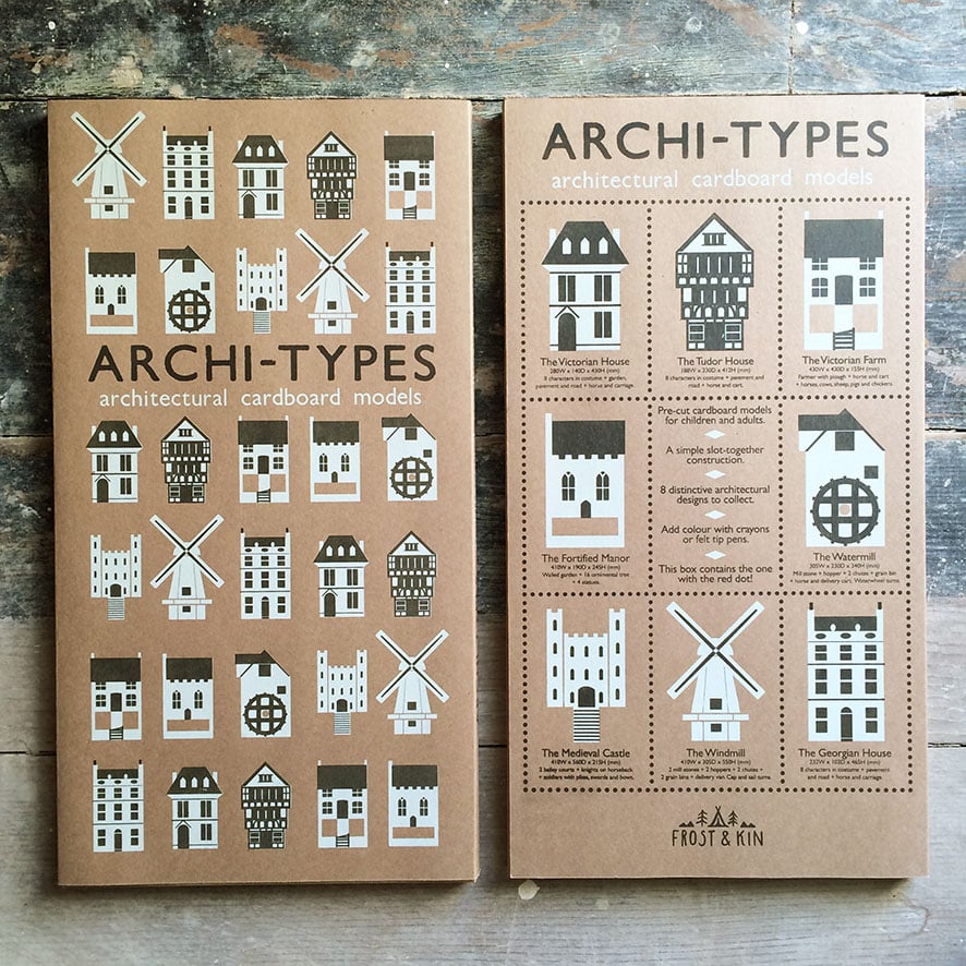 Archi-Types Watermill Cardboard Model Kit – Bartrums & Co Ltd