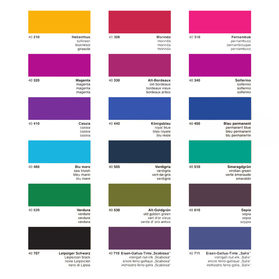 Rohrer & Klingher Calligraphy Ink, 12ml – Bartrums & Co Ltd