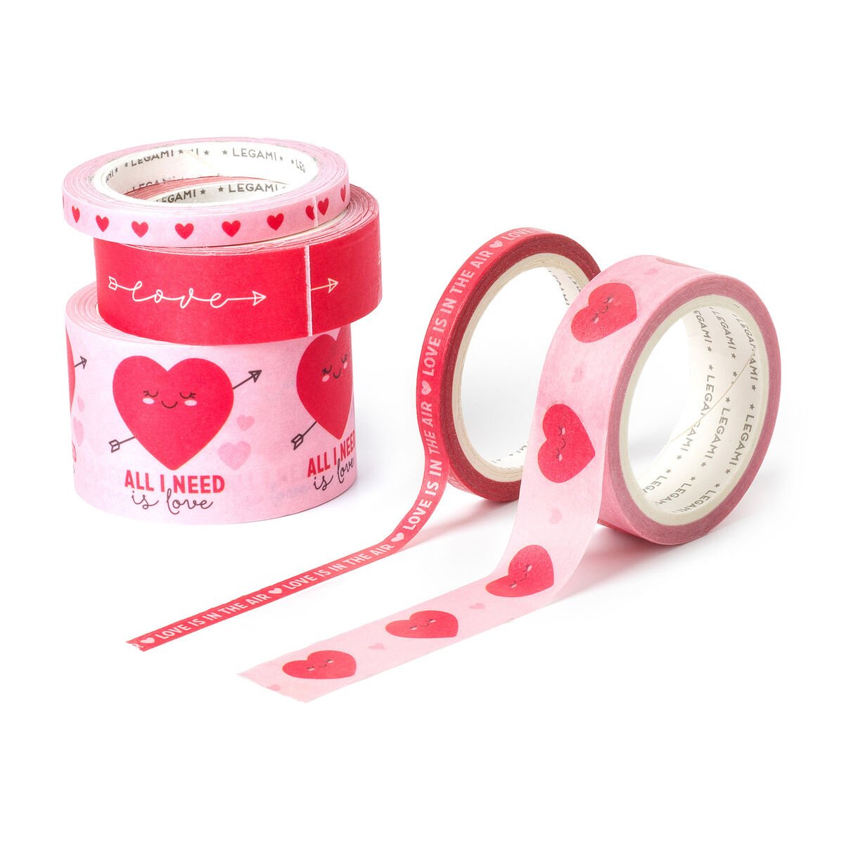 Legami Tape Set, Hearts – Bartrums & Co Ltd